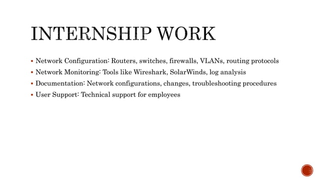 Networking Intern Bca 7th semProposal.pptx | Computer Networking | Computing