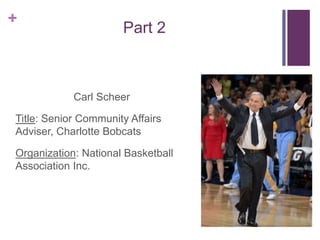 Networking interview | PPTX | Basketball | Sports