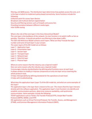 Networking interview questions and answers | PDF