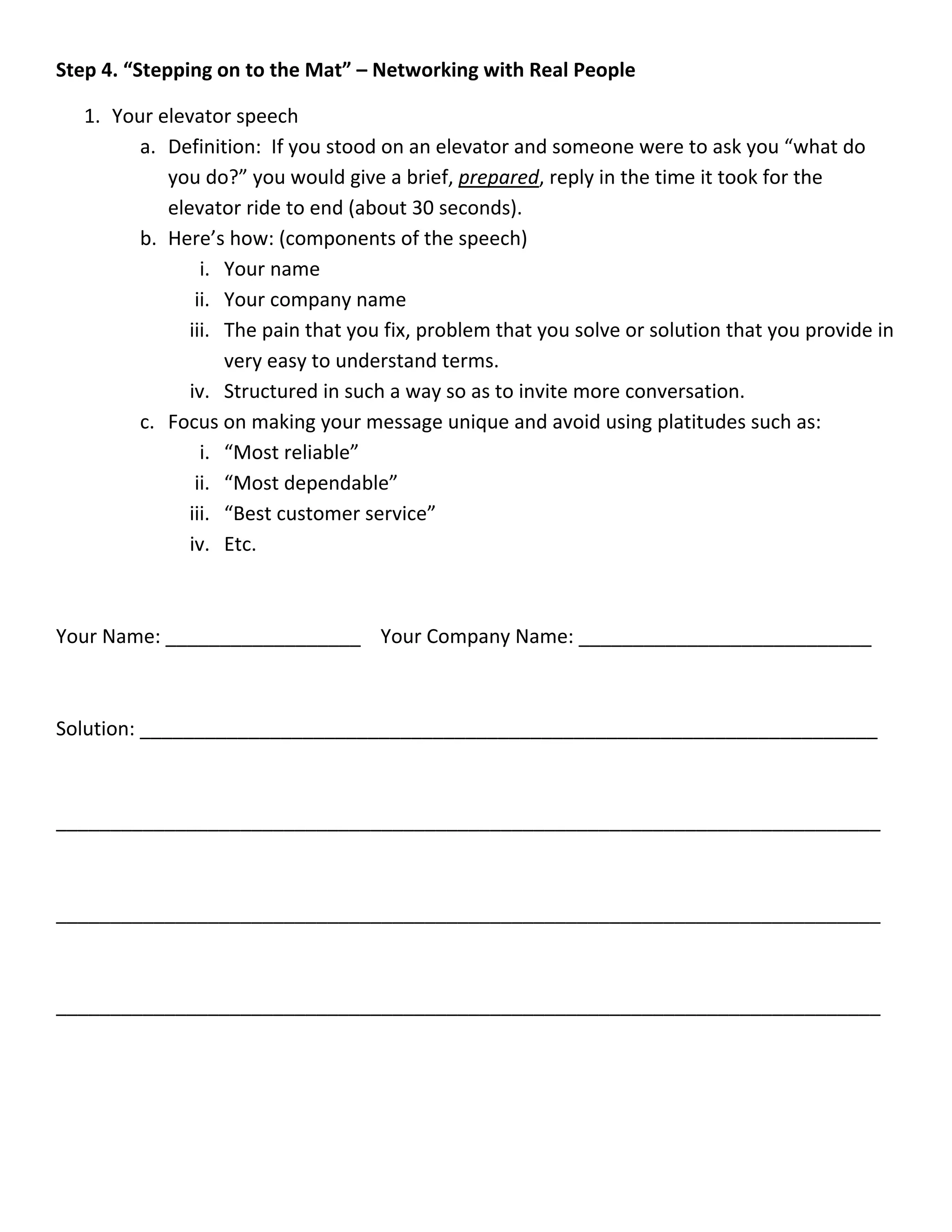Networking in the New World Worksheet | PDF