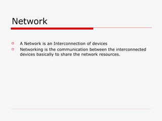 Networking & Intro 2003 | PPT | Computer Networking | Computing