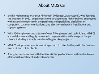 MDS CS offers Networking IT Solutions.pptx | Free Download