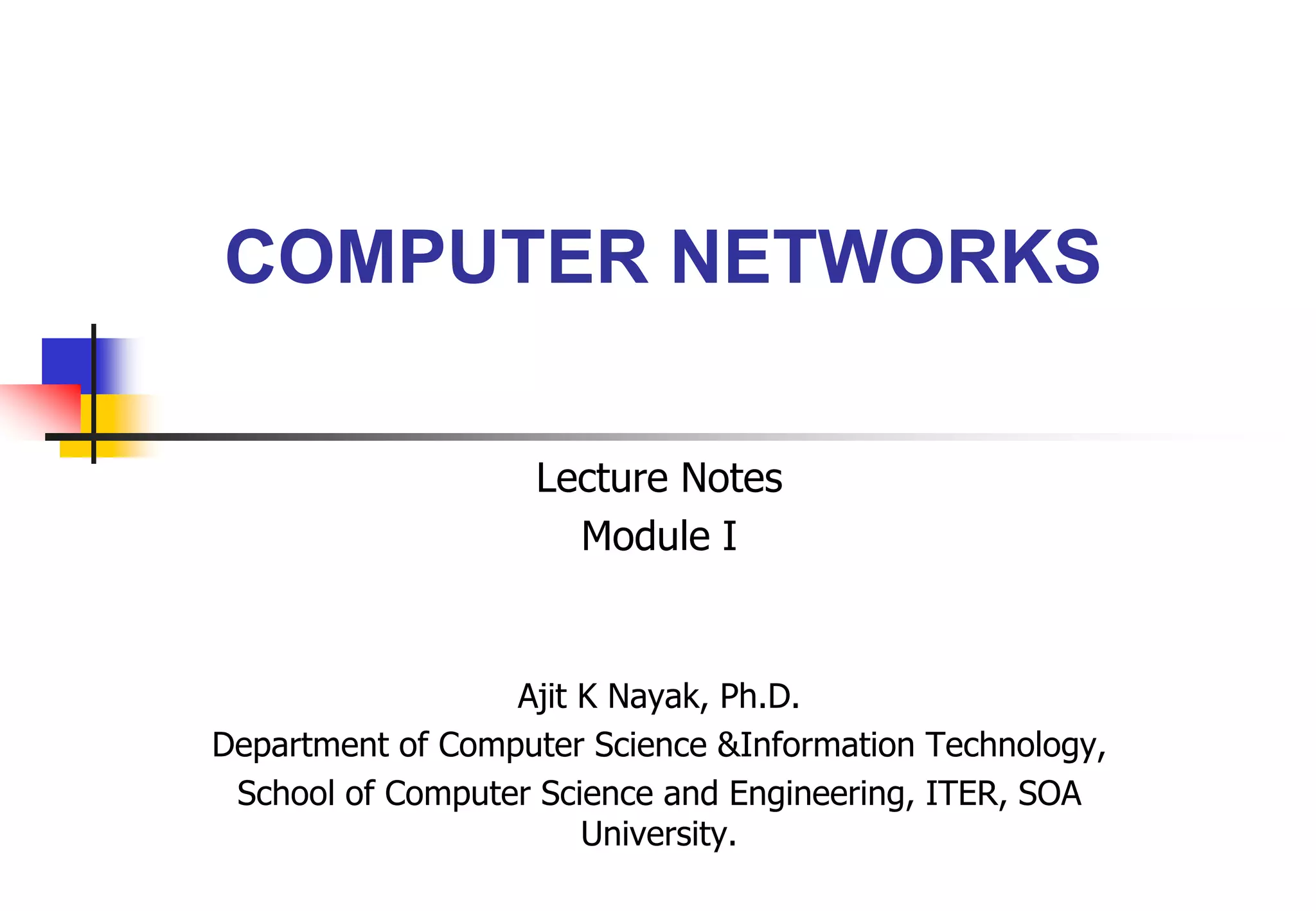 Computer Networks Module I | PDF | Computer Networking | Computing
