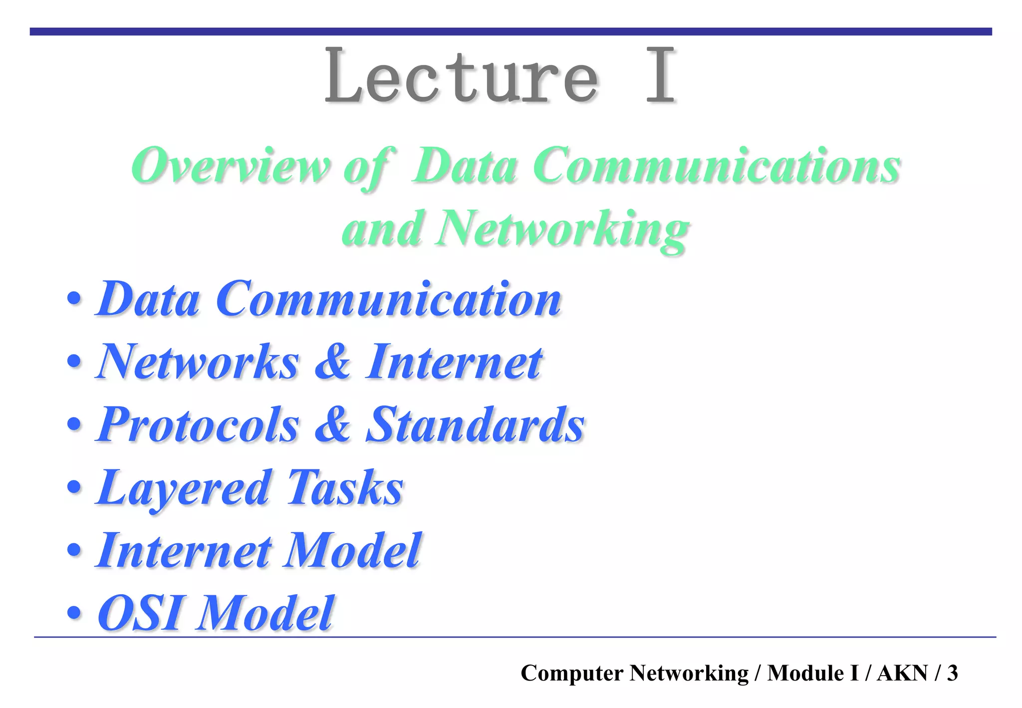 Computer Networks Module I | PDF | Computer Networking | Computing