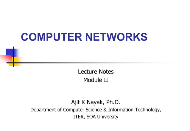 Computer Networks Module Ii Pdf Computer Networking Computing 0411