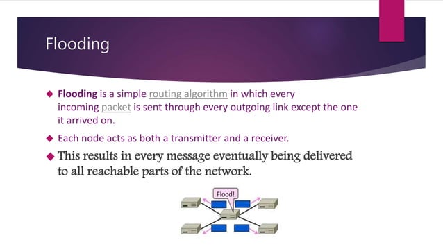 Dijkstra & flooding ppt(Routing algorithm) | PPTX