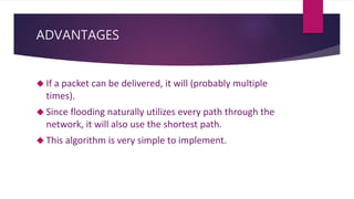 Dijkstra & flooding ppt(Routing algorithm) | PPTX
