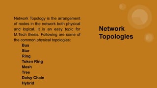 Topics in Networking for project and thesis | PPT