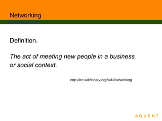 Networking Your Way to Success | PPT | Social Networking | Internet