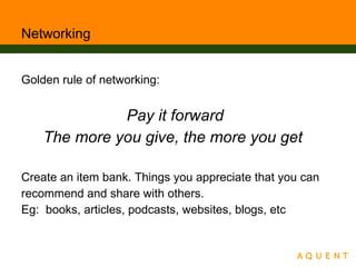 Networking Your Way to Success | PPT | Social Networking | Internet