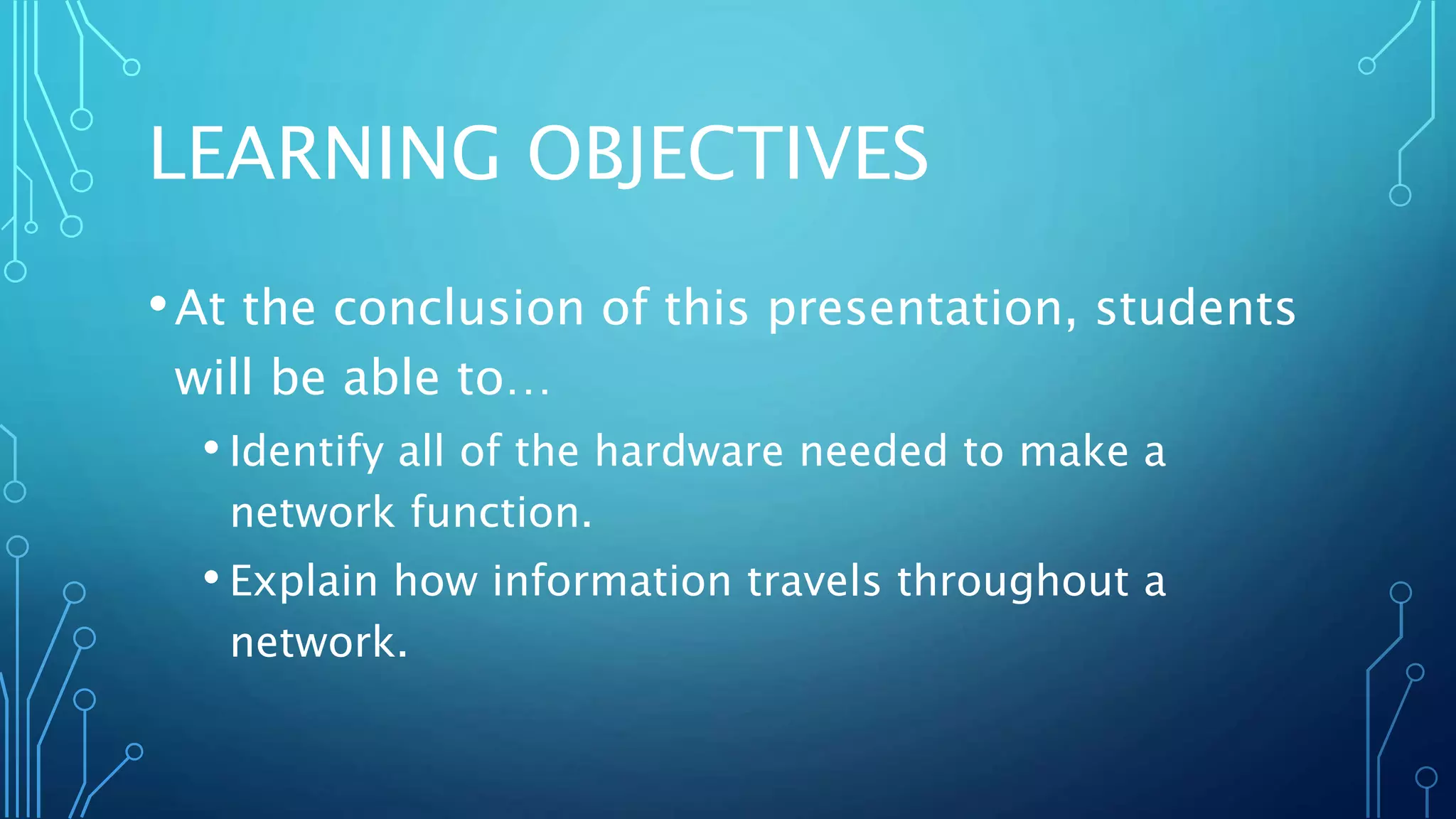 Networking presentation | PPTX