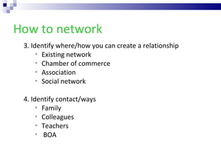 Networking presentation Techniques | PPT