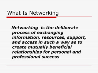 Networking Presntation | PPT
