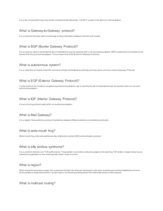 Networking question | DOCX | Computer Networking | Computing