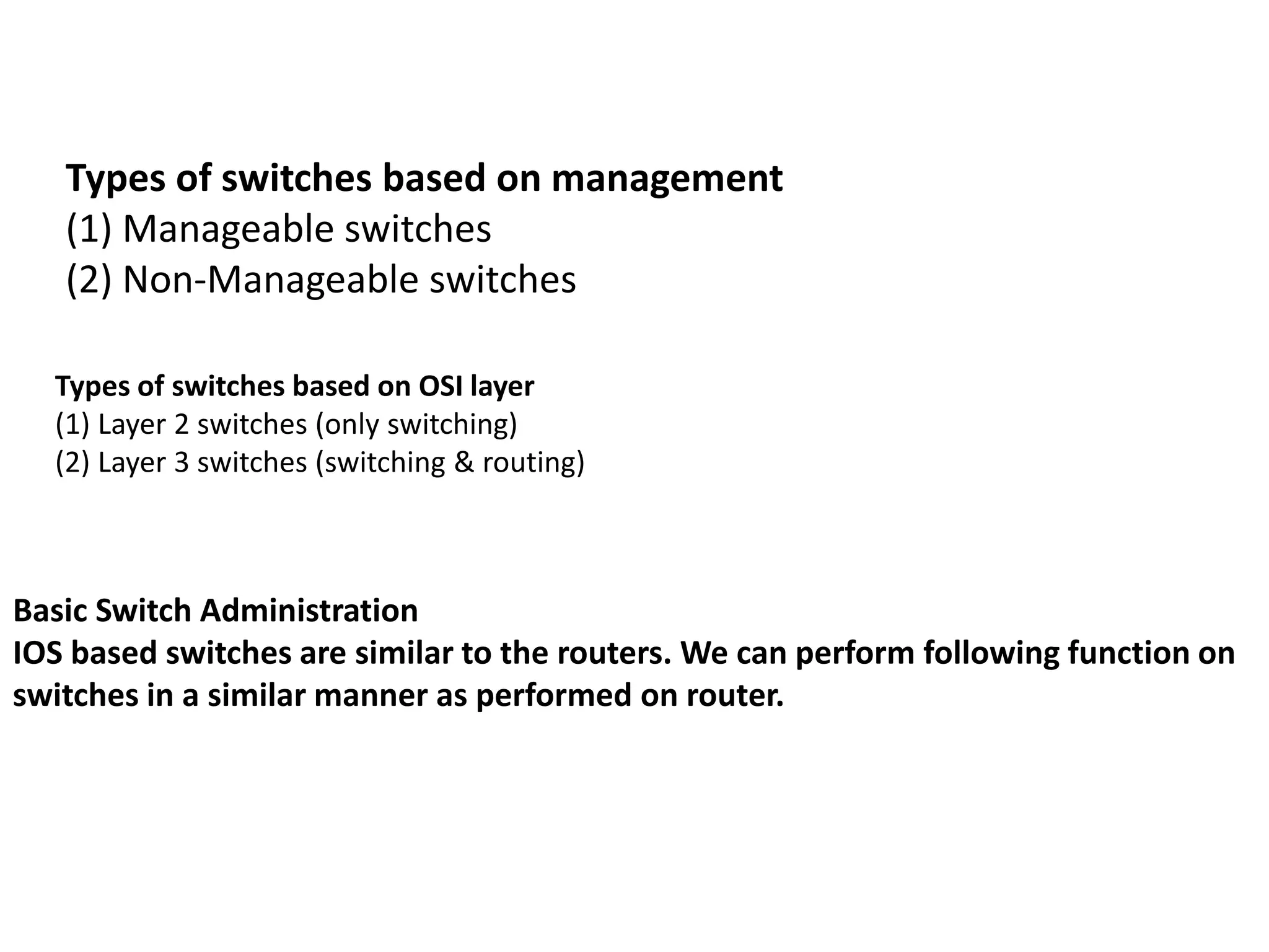 Networking switch | PPTX