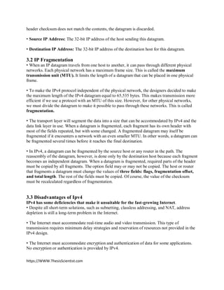 The Internet Protocol version 4 (IPv4) | PDF