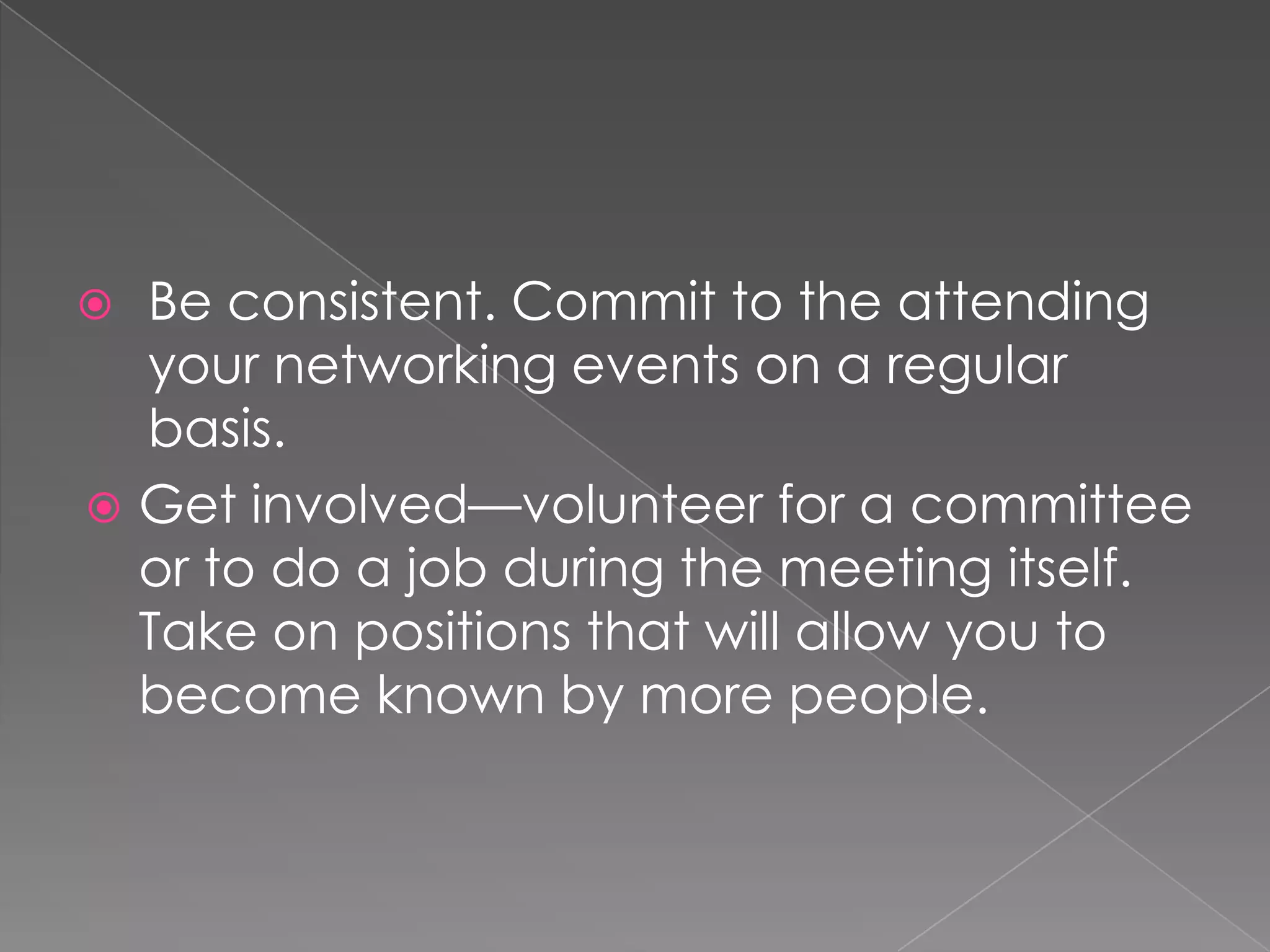 20 Business Networking Tips | PPTX