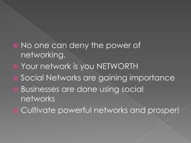 20 Business Networking Tips | PPTX