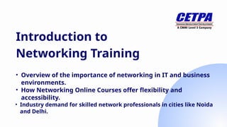 Advance Your Career with the Best Networking Training Courses | PPT