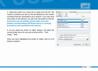 Networking usb printer manual | PDF