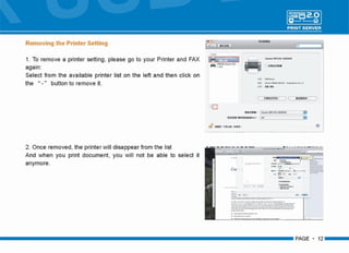 Networking usb printer manual | PDF