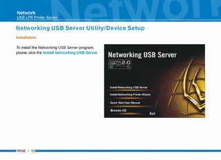 Networking usb printer manual | PDF