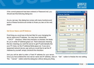 Networking usb printer manual | PDF