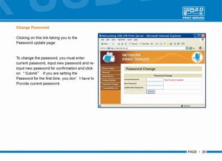 Networking usb printer manual | PDF
