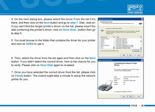 Networking usb printer manual | PDF