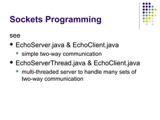 Networking with java | PPT