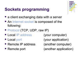 Networking with java | PPT