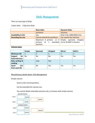 Networking With Windows Server 2003 Part 2 By Yapa Wijeratne | PDF