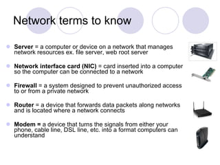 Networks and the Internet | PPT | Internet | Computing
