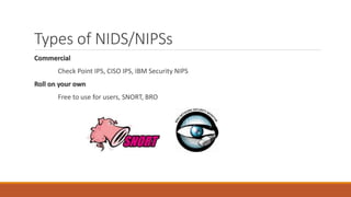 Network intrusion detection system and analysis | PPTX