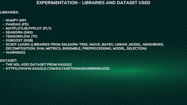 Network Intrusion Detection System Using Machine Learning and Deep Learning Final Year Project ...