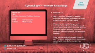 Helpful Cisco Tips and Tricks for New Network Engineers | PPTX