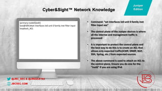 Helpful Juniper Tips and Tricks for New Network Engineers | PPT