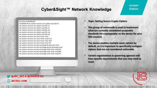 Helpful Juniper Tips and Tricks for New Network Engineers | PPT