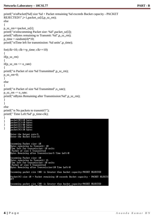 VTU Network lab programs | PDF