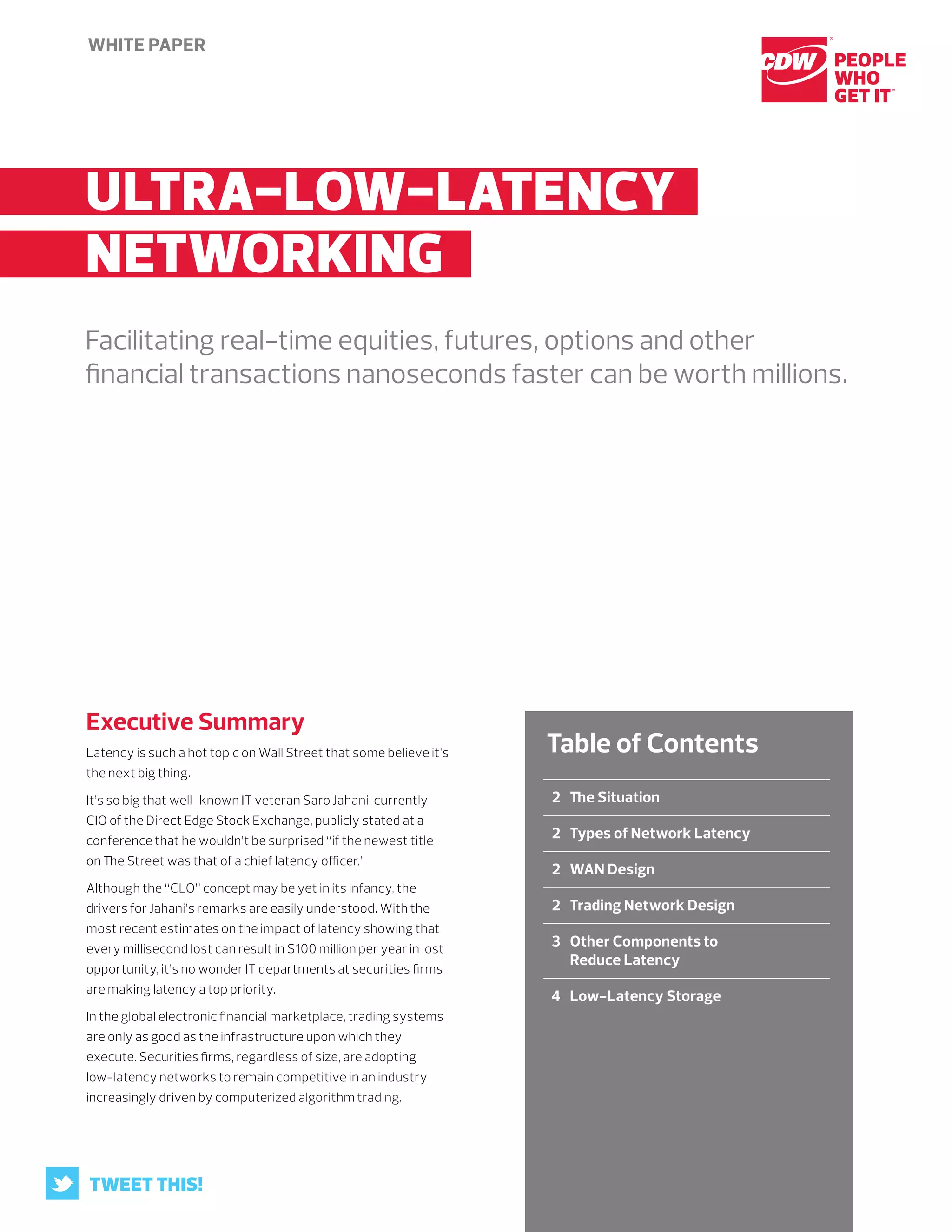 Network Latency | PDF