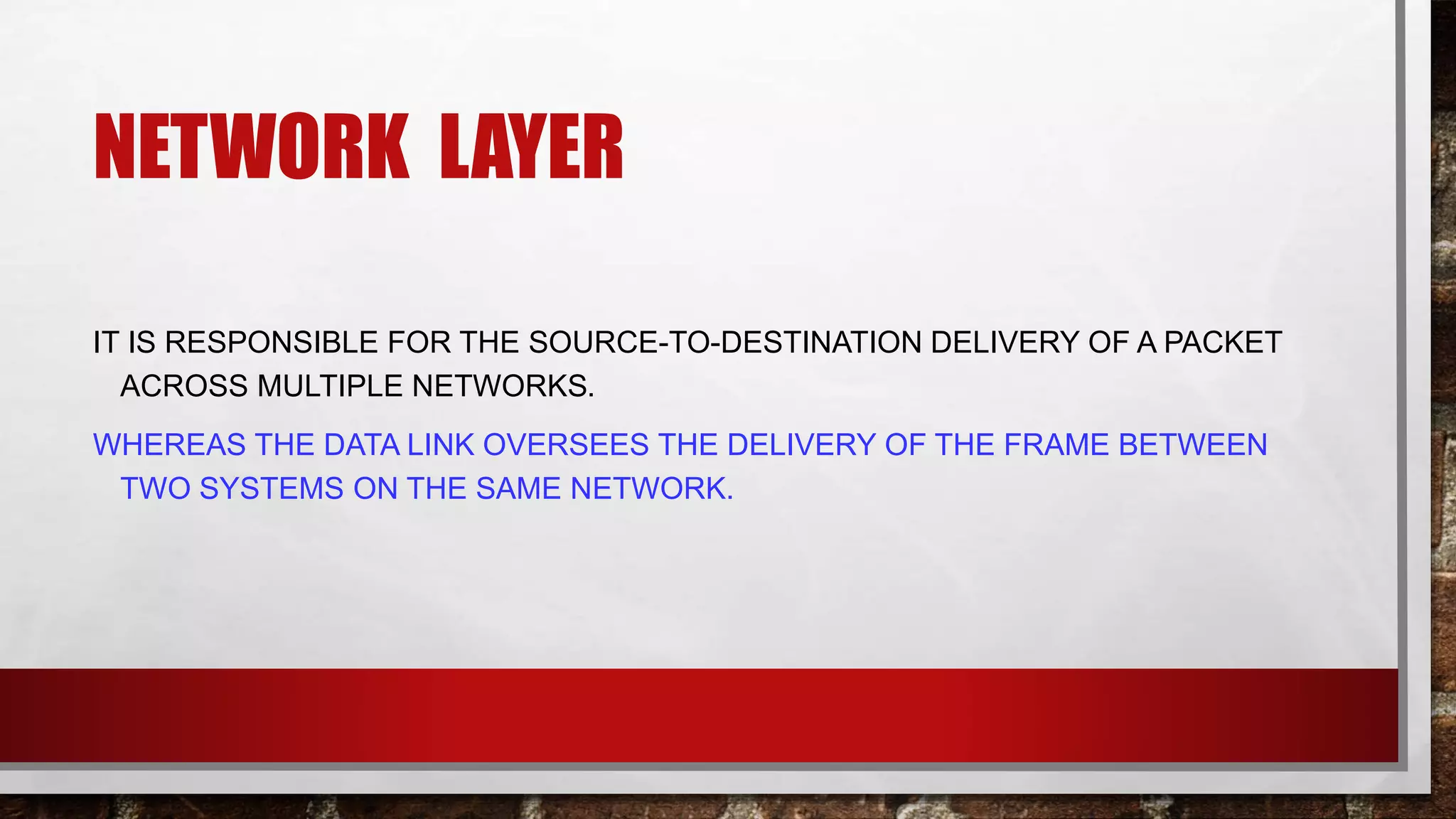 Network layer | PPT