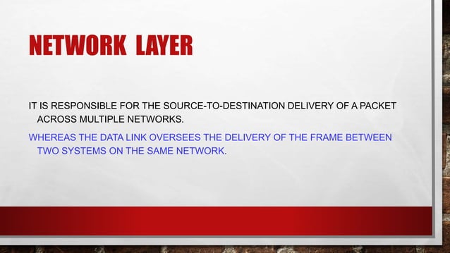 Network layer | PPT