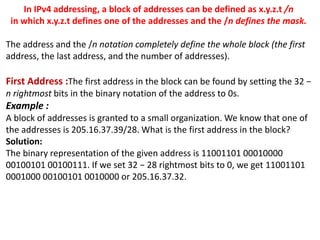 Network_layer_addressing.pptx | Computer Networking | Computing