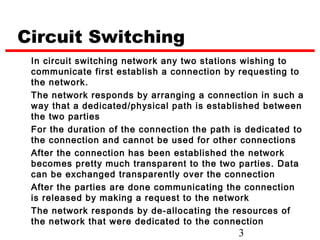 Network layer and circuit switching | PPT