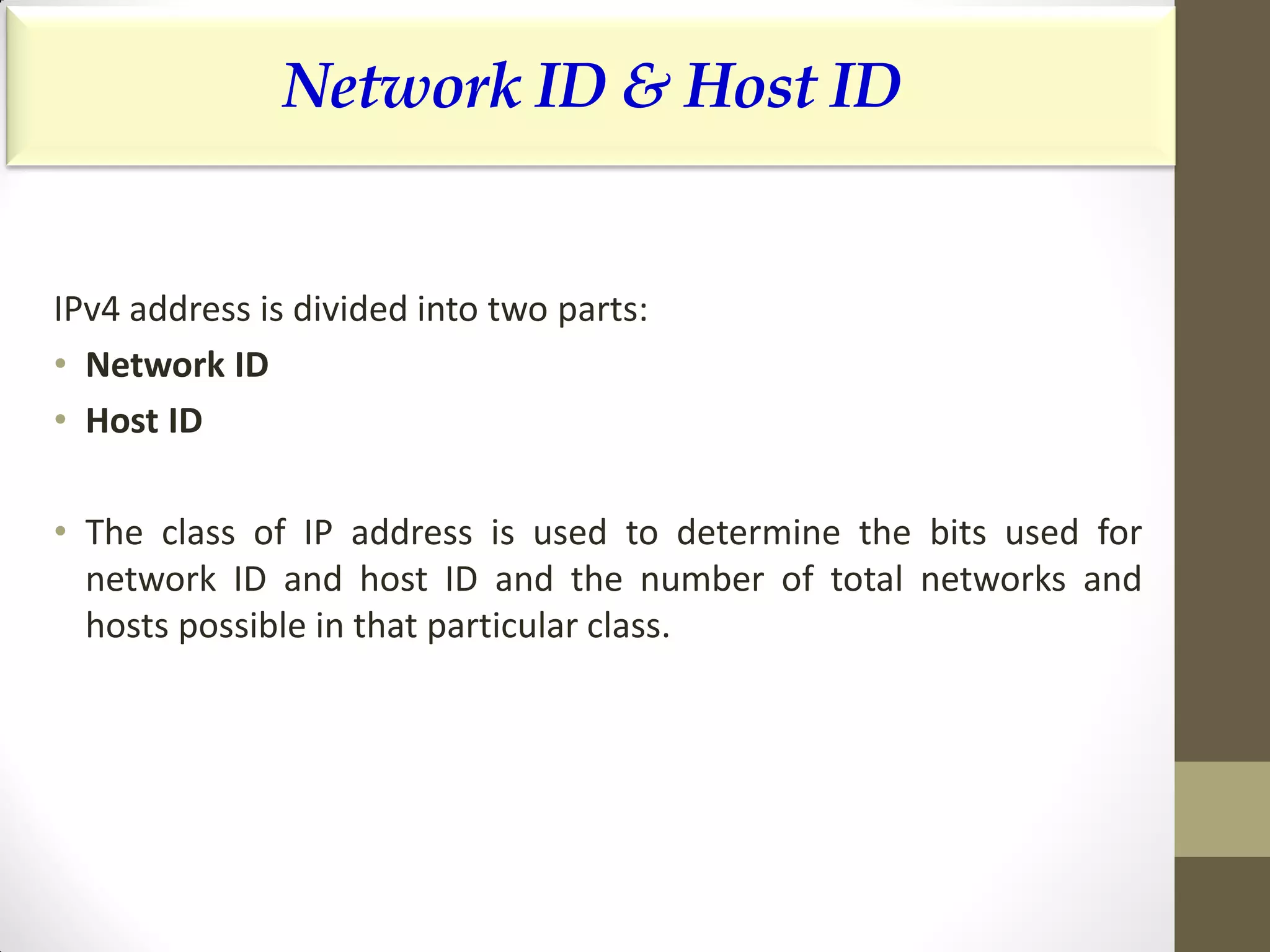 Network Layer Logical Addressing Ppt