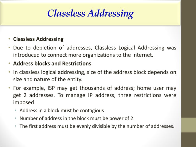Network layer logical addressing | PDF | Computer Networking | Computing