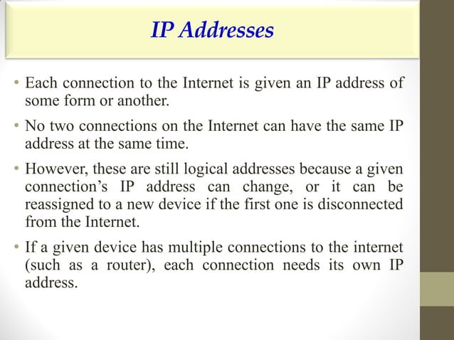 Network layer logical addressing | PDF | Computer Networking | Computing
