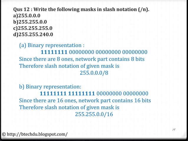 Network Layer Numericals | PDF | Computer Networking | Computing