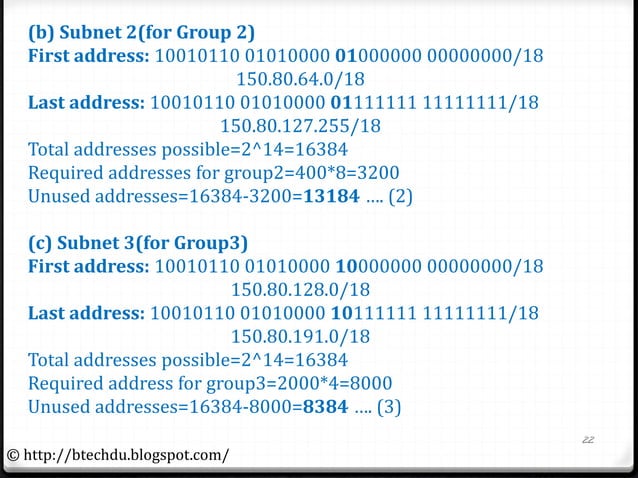 Network Layer Numericals | PDF | Computer Networking | Computing