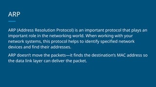 Main Protocols on the network layer of OSI model | PPTX